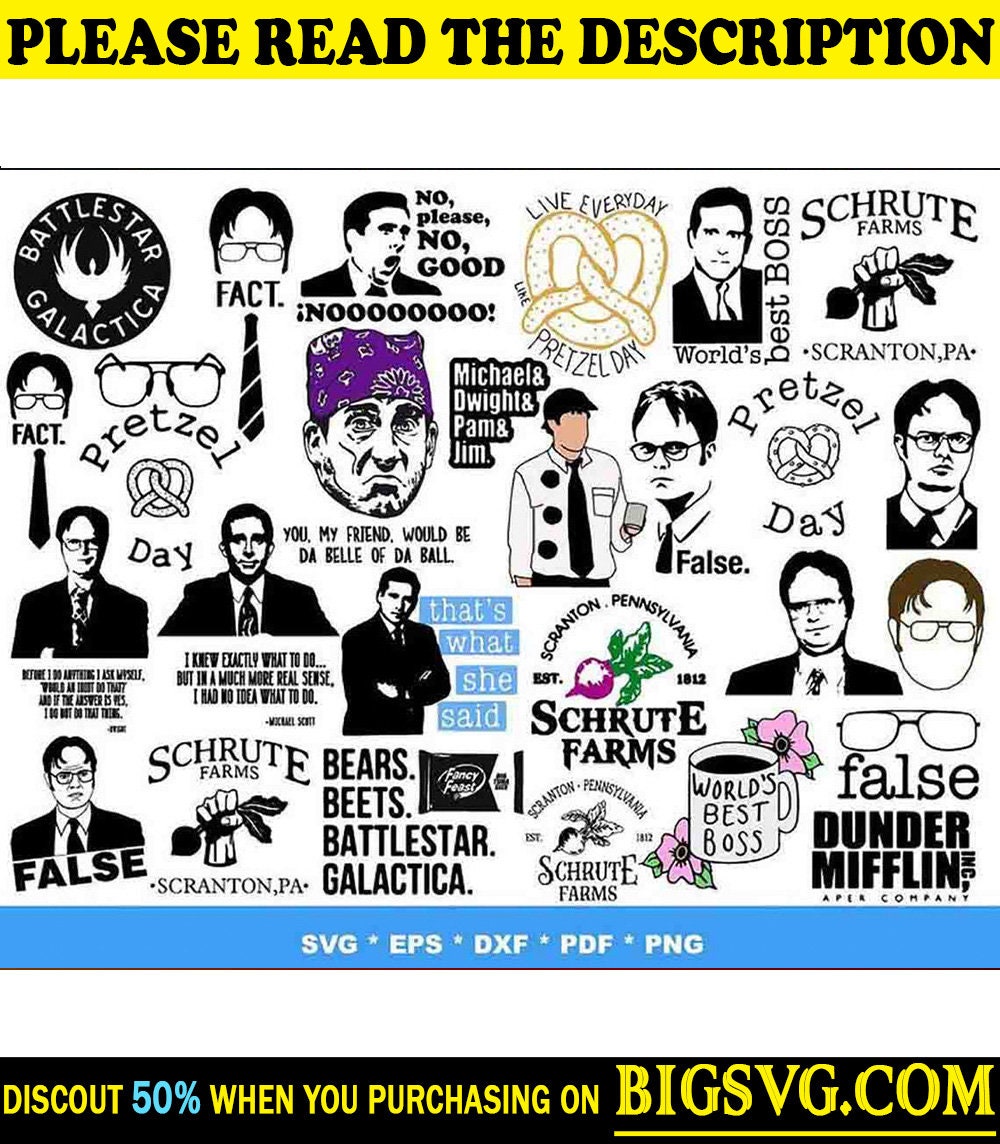 1.000 the Office SVG, the Office Svg Files for Cricut, the Office Tv ...