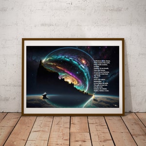 Drown in the Chasm Digital Art Poetry Printable Poetry Art, Fantastical ...