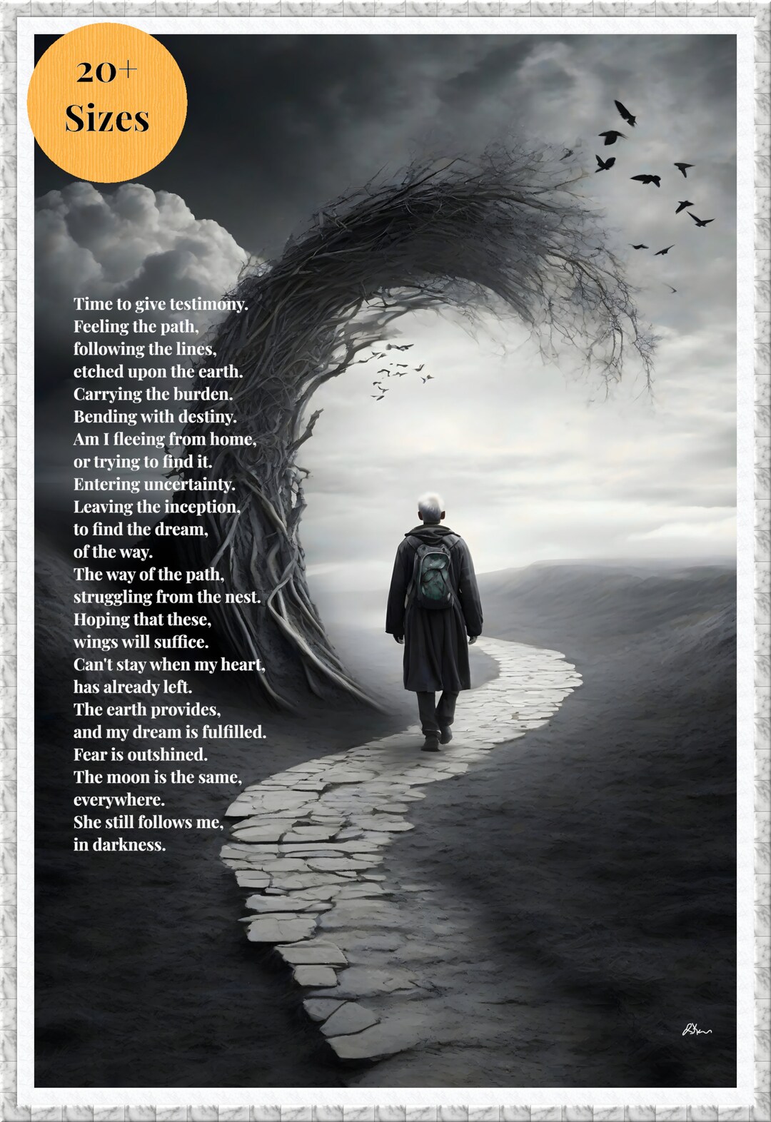 Testimony Digital Art Poetry Printable Poetry Art, Fantastical, Dream ...