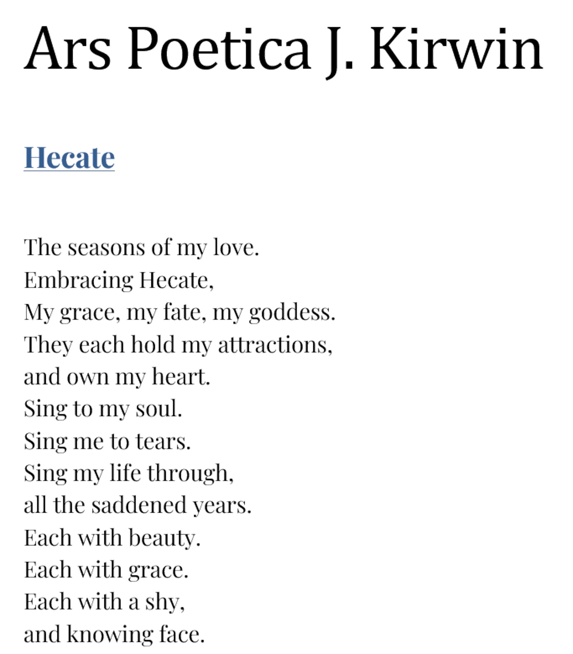 Hecate Digital Art Poetry Printable Poetry Art, Fantastical, Dream ...