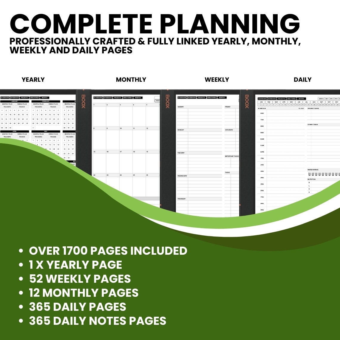 Onyx Boox Air 1 2 3 Ultra Daily Planner, Calendar, Onyx Templates ...