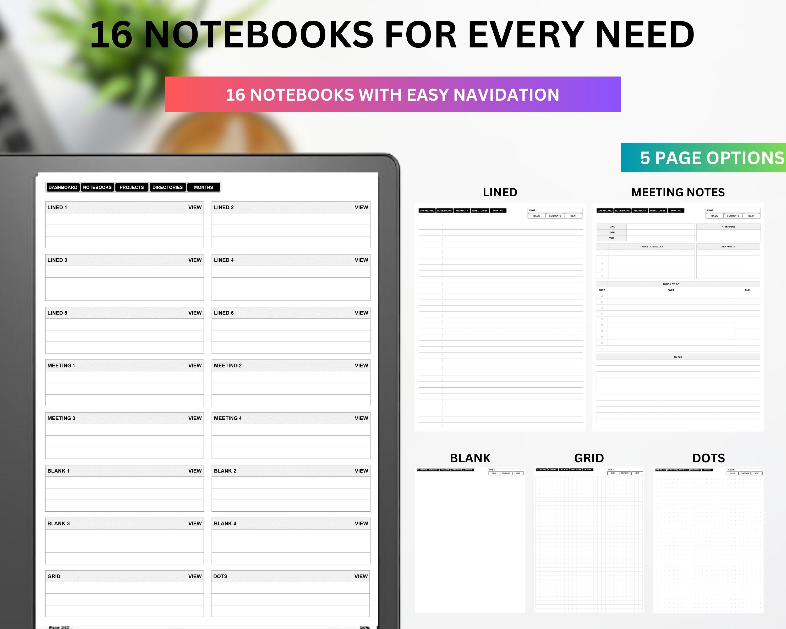 Kindle Scribe Daily Planner, Calendar, Kindle Scribe Templates, Agenda ...