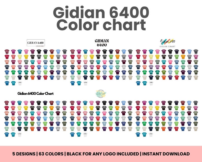 Gildan 64000 Color Chart Colors Gildan Softstyle T-shirt G640 Feat ...