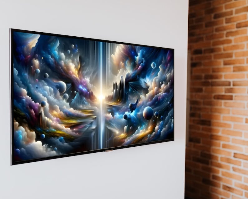 TV Frame Digital Art for Samsung TV Surreal Light and Shadow Abstract ...