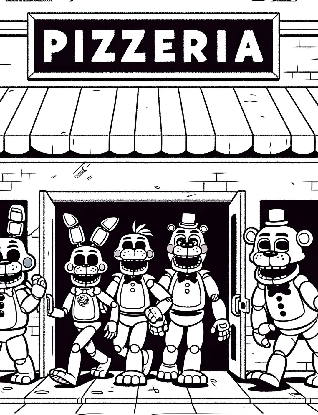 Animatronics Coloring Pages for Super Fans 50 Amazing Mechanical ...
