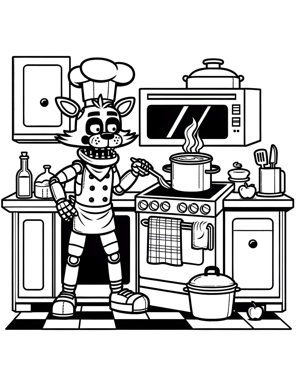 Animatronics Coloring Pages for Super Fans 50 Amazing Mechanical ...