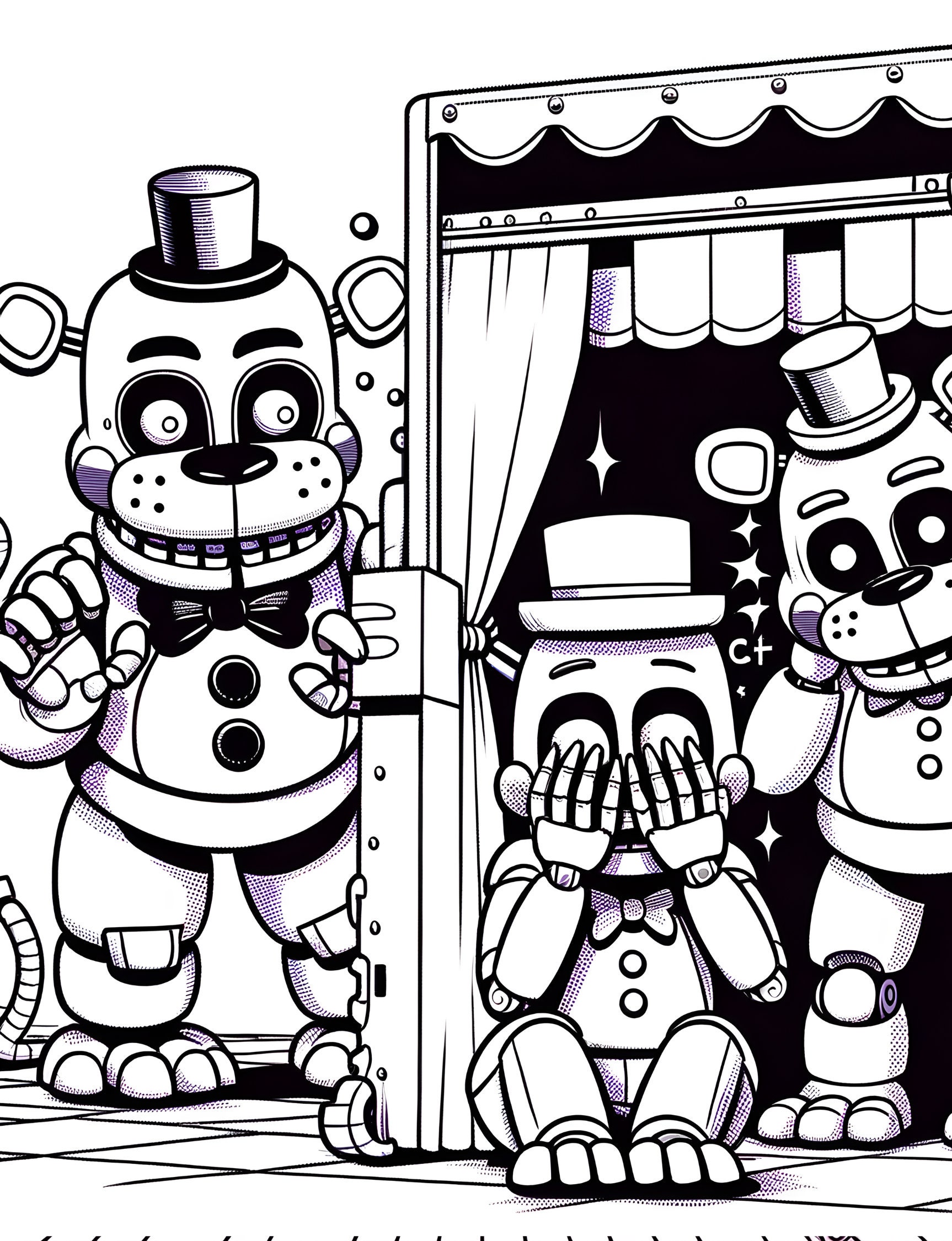 Animatronics Coloring Pages for Super Fans 50 Amazing Mechanical ...