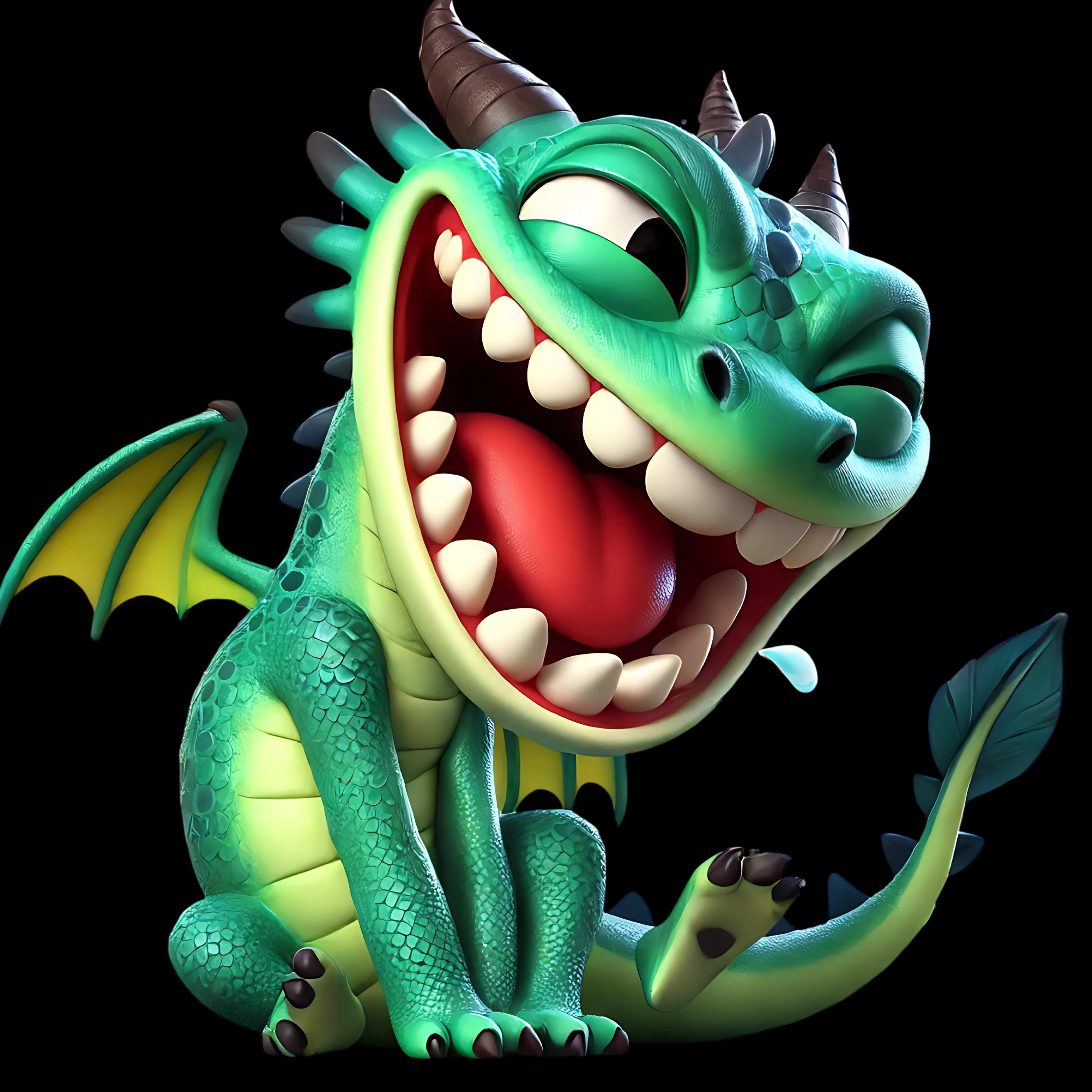 Funny Dragon PNG Bundle 37 Cute Cartoon Dragons Clipart Transparent ...