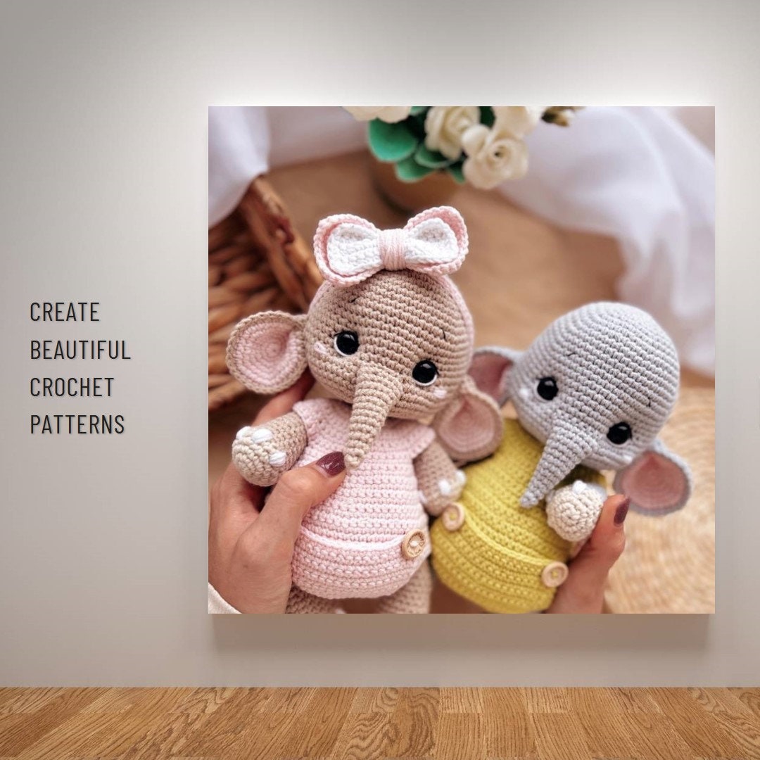 Embracing the Majestic: Crochet Your Own Enchanting Elephant PDF ...