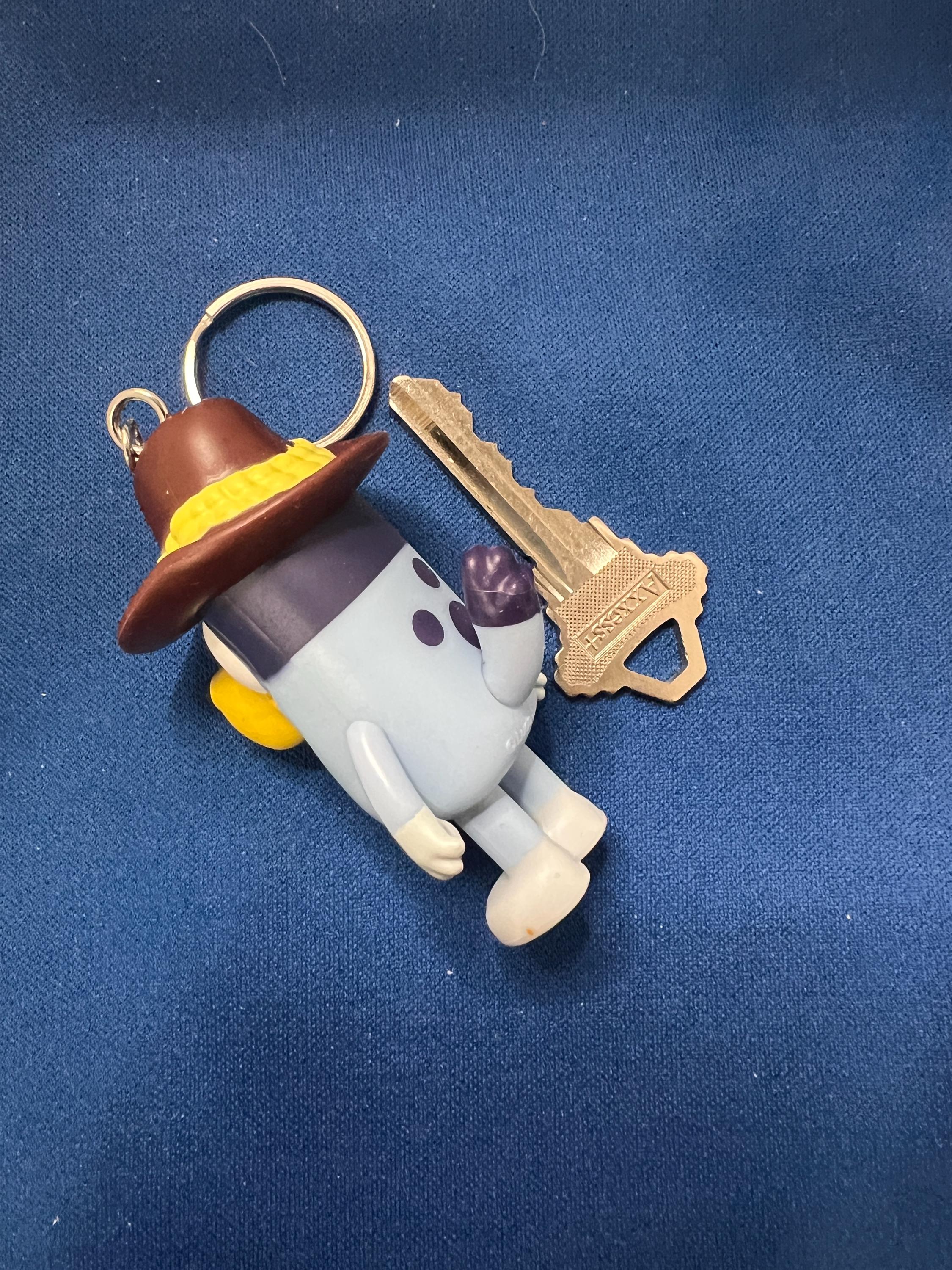 Bluey With Cowboy Hat Keychain (bluey010) - Etsy