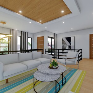 10x10 Meter 2 Storey Modern House High Ceiling Floorplan 5 Bedroom ...