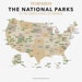 US National Parks Map Digital Download by More Than Just Parks High ...