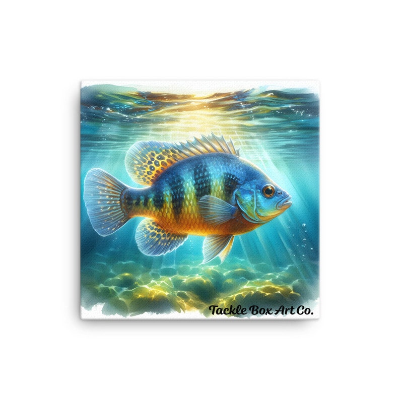 Gone Fishin' Dreams: Watercolor Rustic Fishing Art Canvas Print by ...