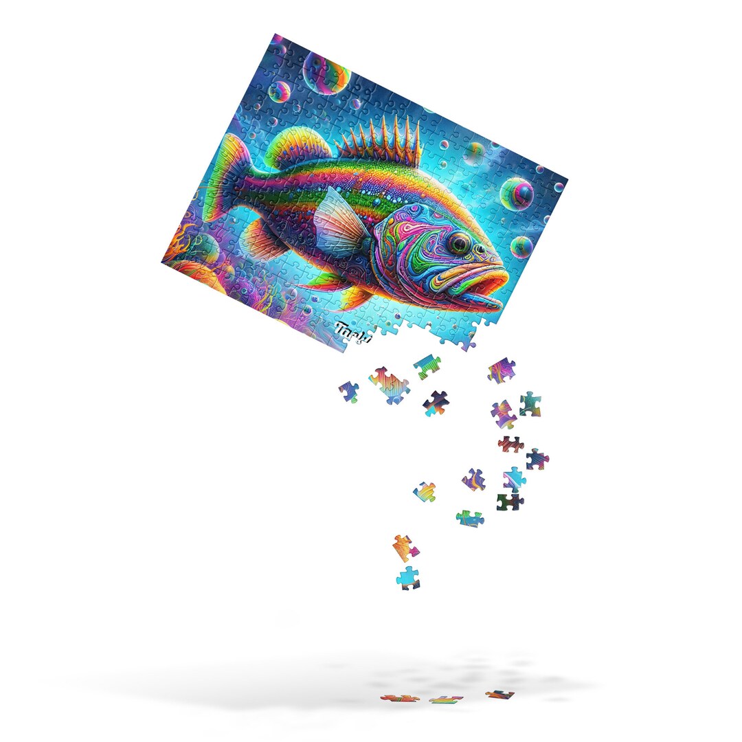 Fishy Illusions Fishing Artwork Jigsaw Puzzle by Tackle Box Art Co. 252 ...