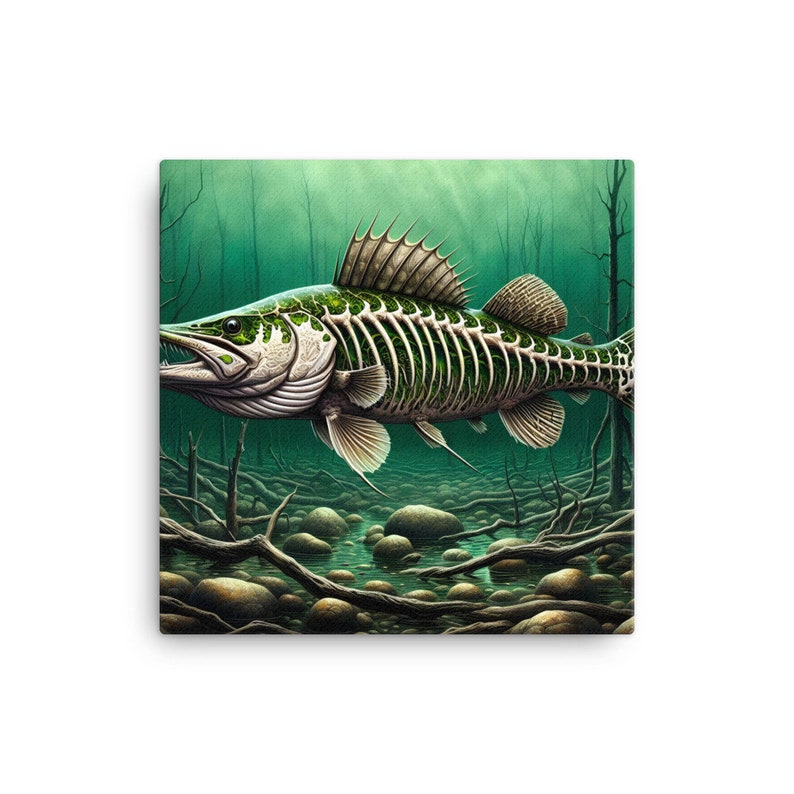 Skeleton Musky Canvas - Etsy