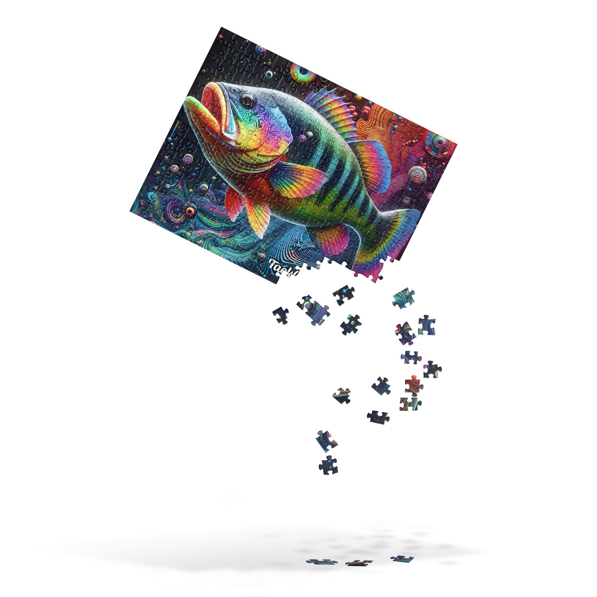 Fishy Illusions Fishing Artwork Jigsaw Puzzle by Tackle Box Art Co ...