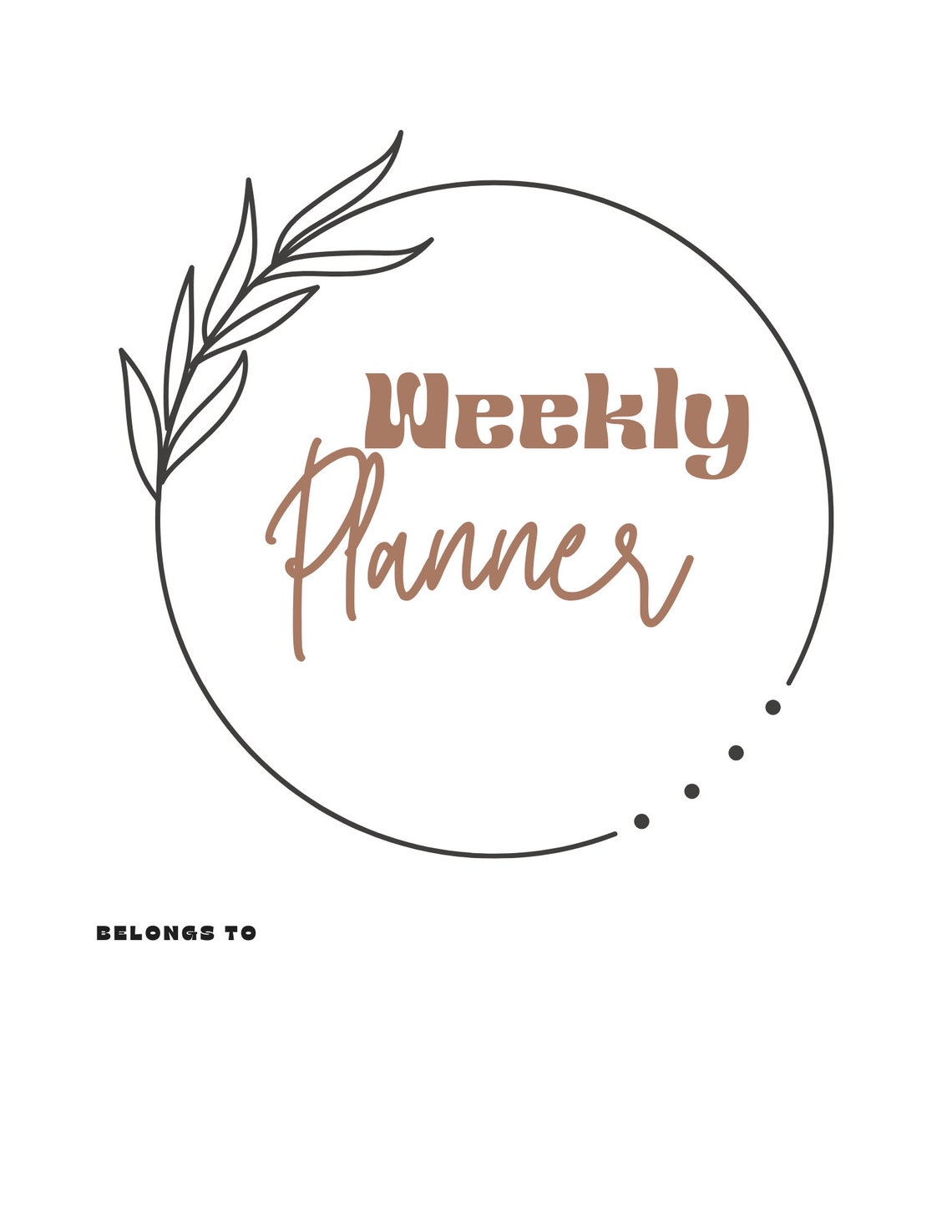 Weekly Planner With Motivational Quote - Etsy