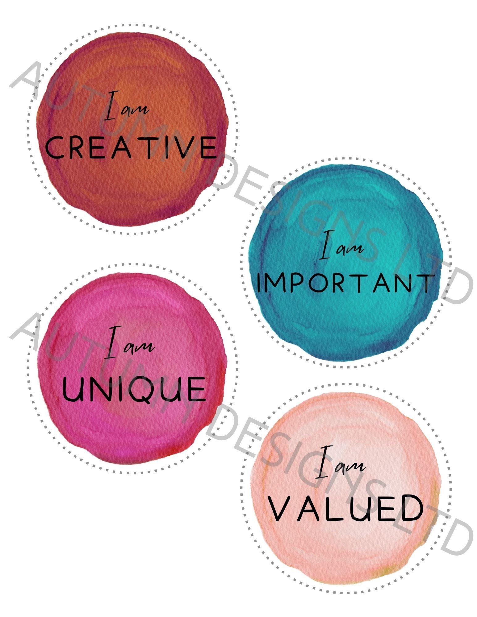 Affirmation Station Cut-outs for Classroom, Positive Affirmation ...