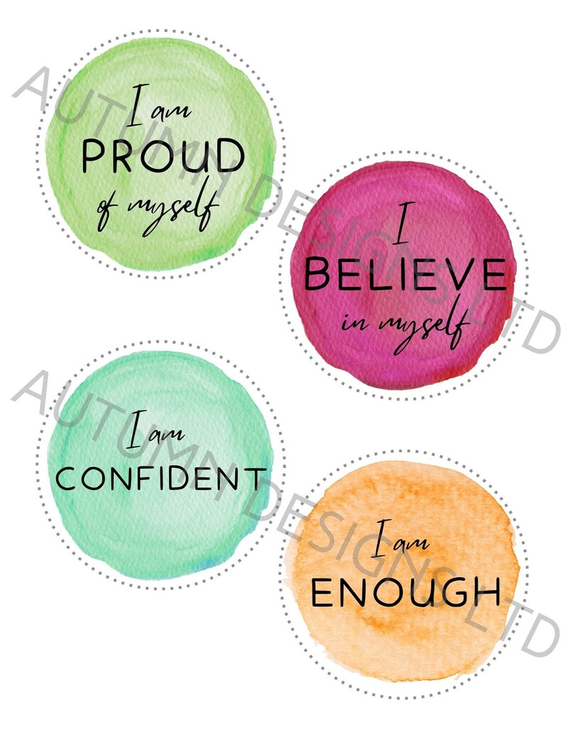 Affirmation Station Cut-outs for Classroom, Positive Affirmation ...