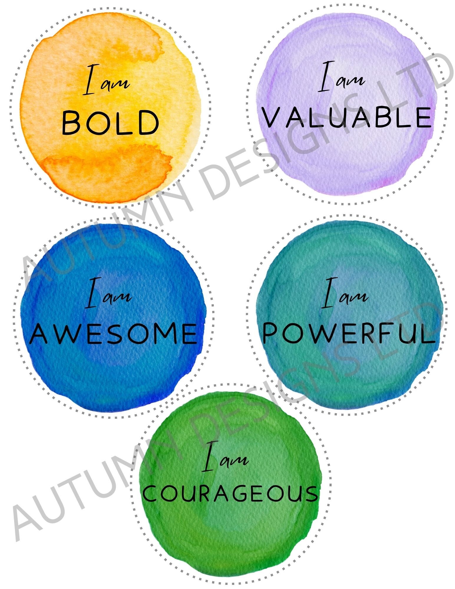 Affirmation Station Cut-outs for Classroom, Positive Affirmation ...