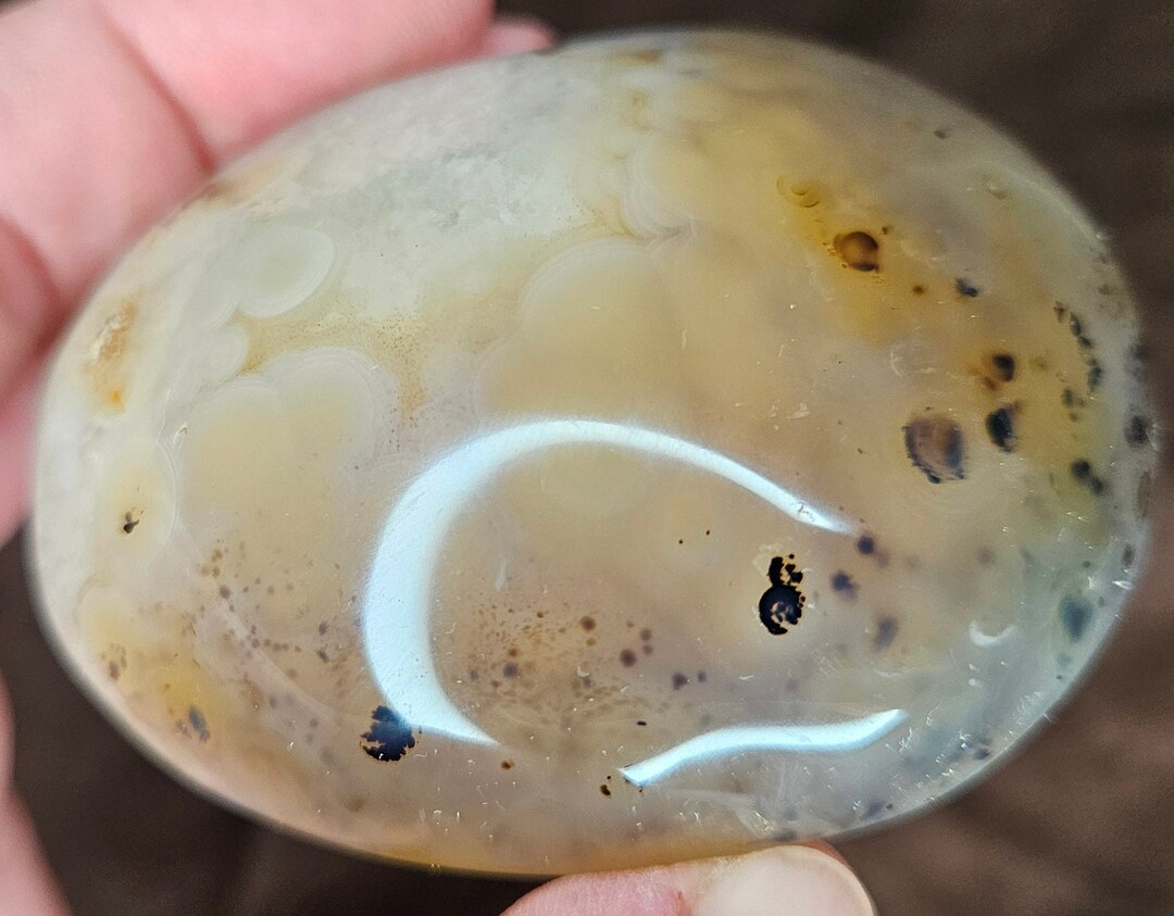 Dendritic Agate Palmstone - Etsy