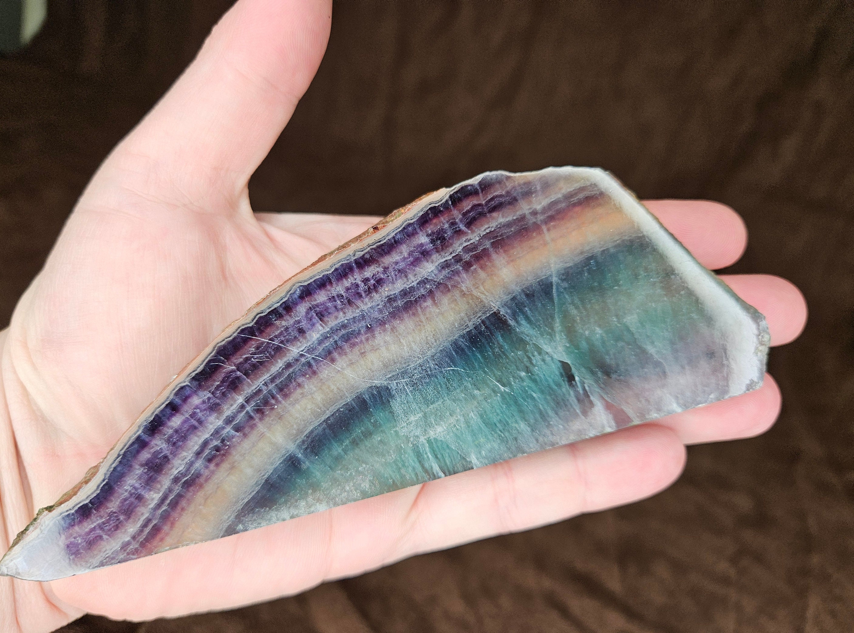 Rainbow Flourite Slab - Etsy