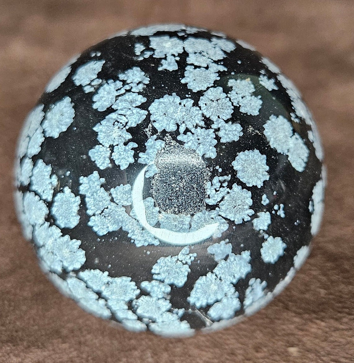 Snowflake Obsidian Sphere - Etsy