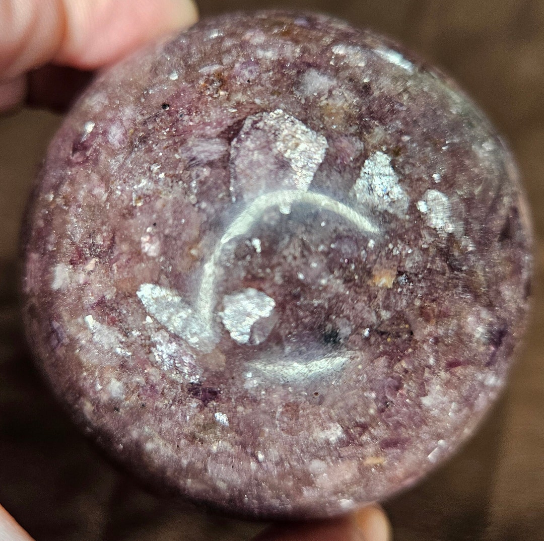 Purple Mica Lepidiolite Sphere - Etsy