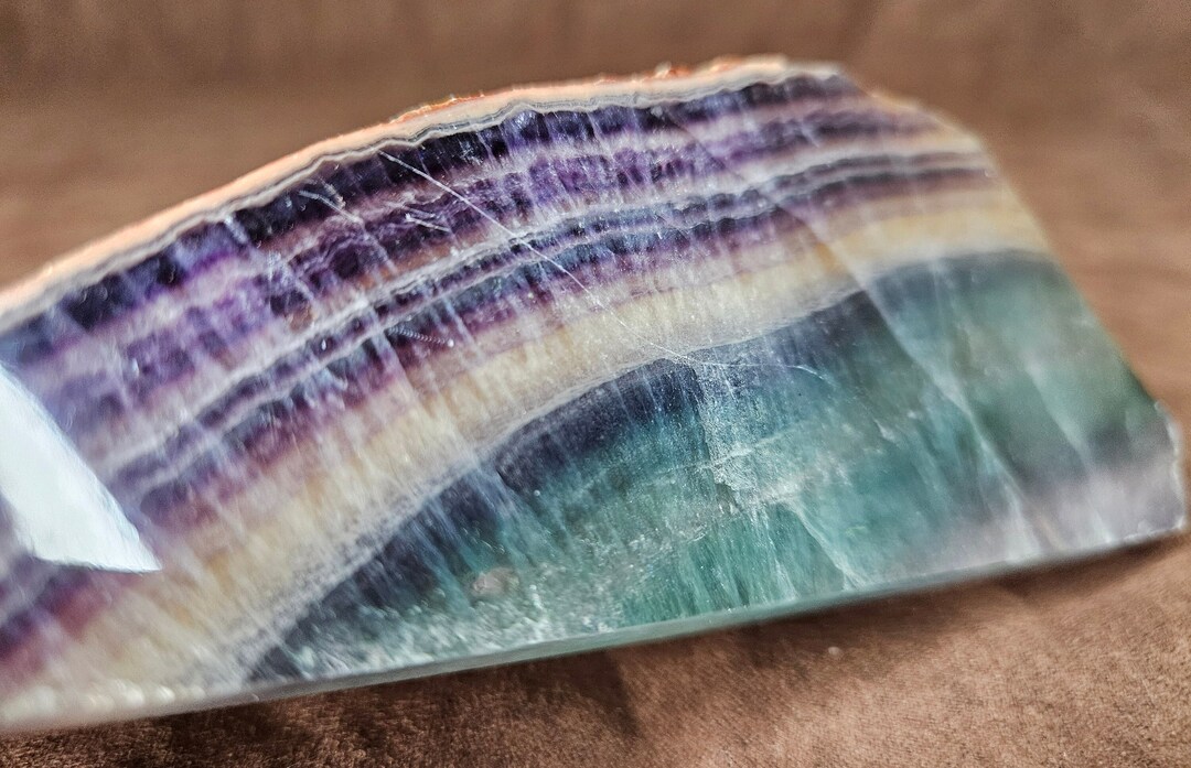 Rainbow Flourite Slab - Etsy