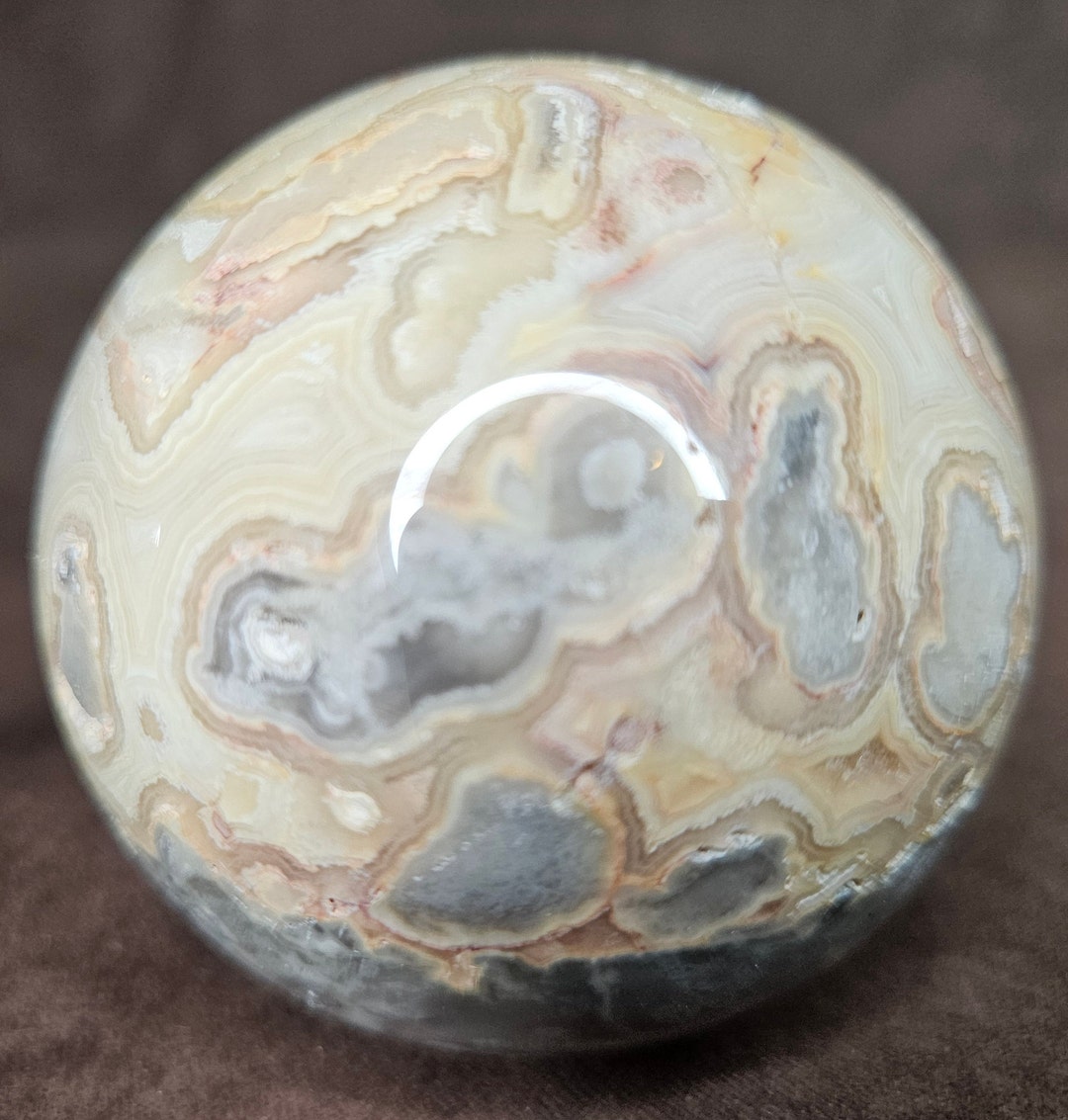 Crazy Lace Agate Sphere - Etsy