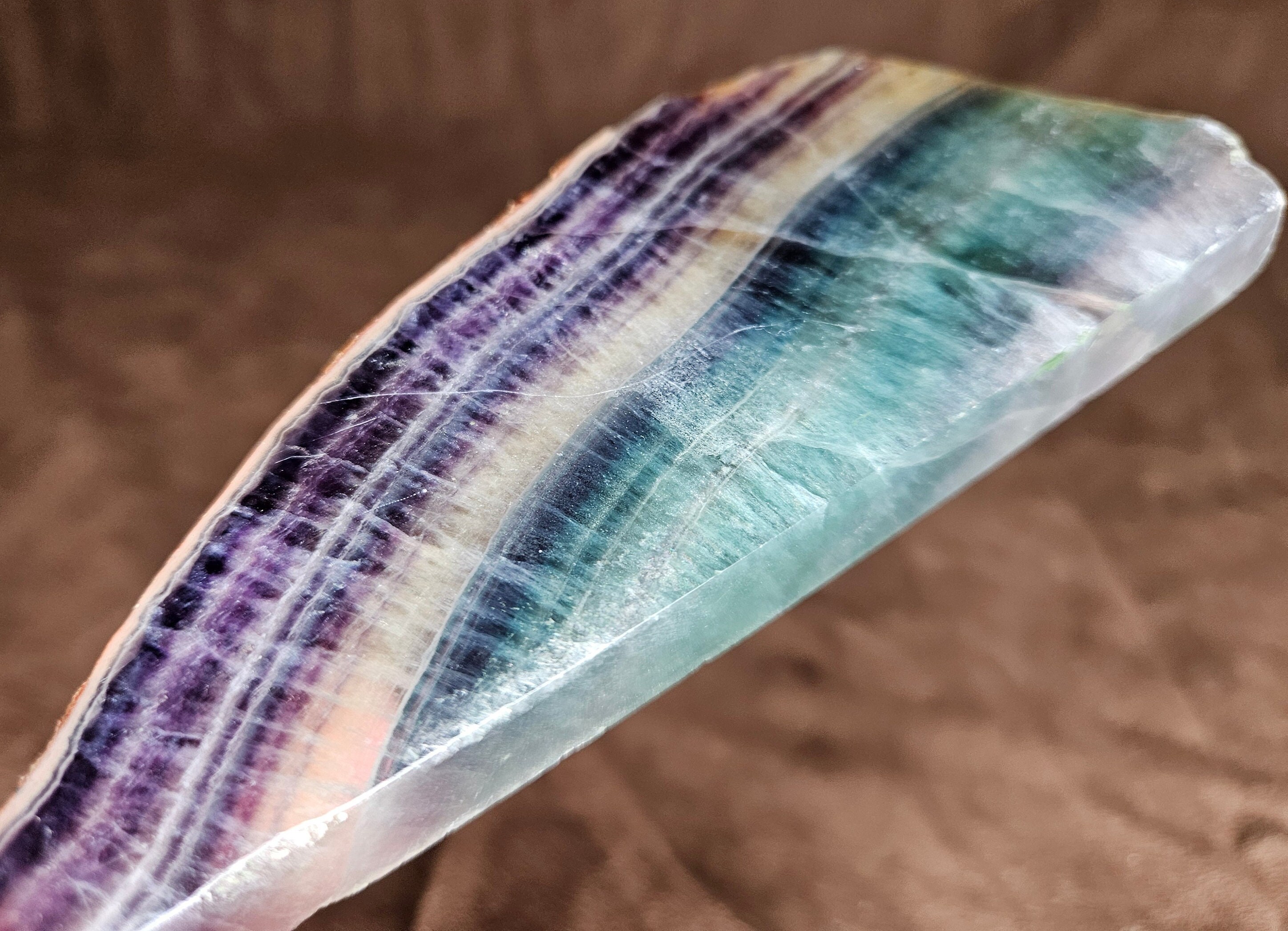 Rainbow Flourite Slab - Etsy