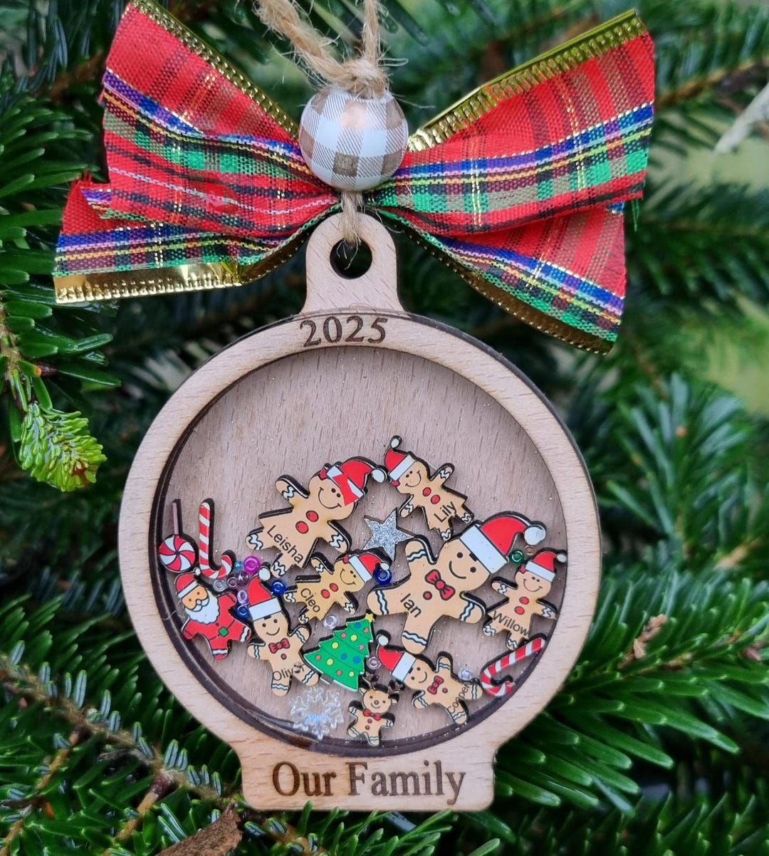 Personalised Wooden Christmas Shaky Bauble - Etsy UK