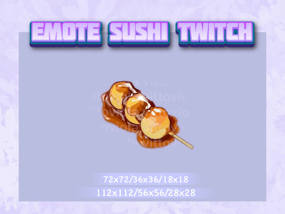 Dango Emote / Twitch Emote / Streamer Emote / Twitch Sub & Bit / Sushi ...