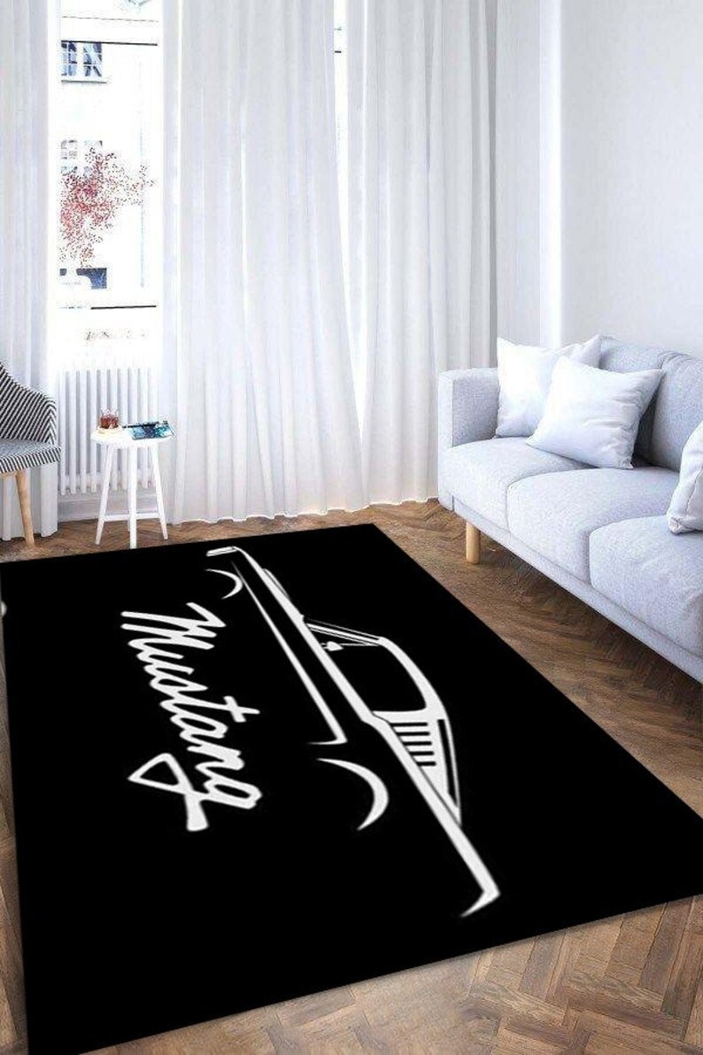 Ford Mustang Logo Rug, for Garage, Carpet for Your Apartment, Hobby ...
