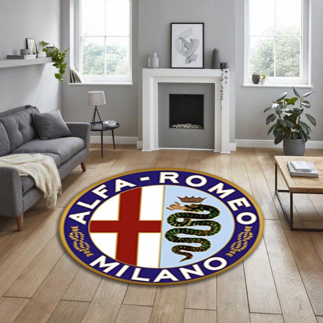 Alfa Romeo Logo Rug, Living Room Carpet, Carpet for Your Apartment ...
