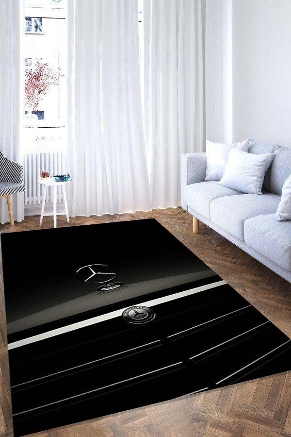 Mercedes Rug for Garage, Carpet for Your Apartment, Hobby Room Rug, Man ...