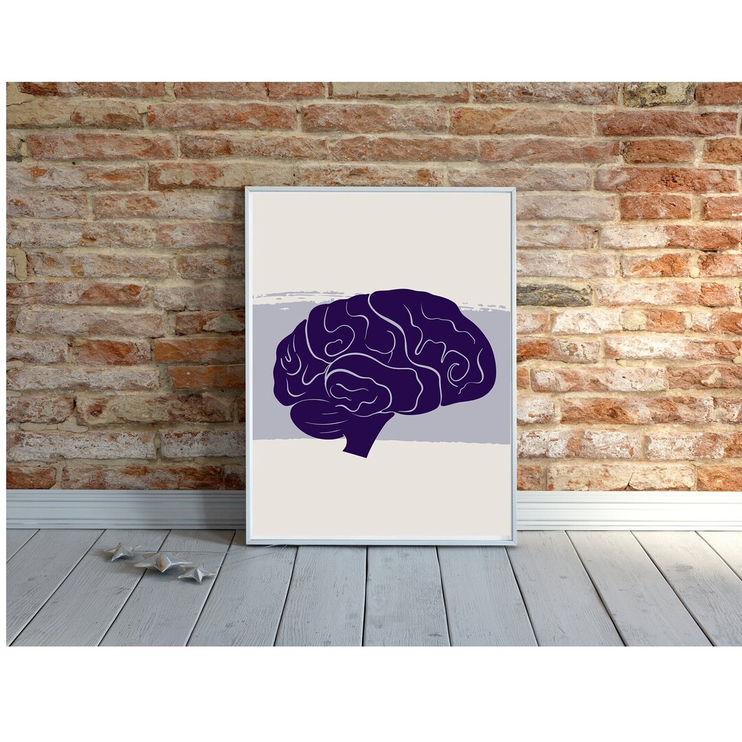 Brain Anatomy Print, Digital Wall Decor, Poster for Medical ...