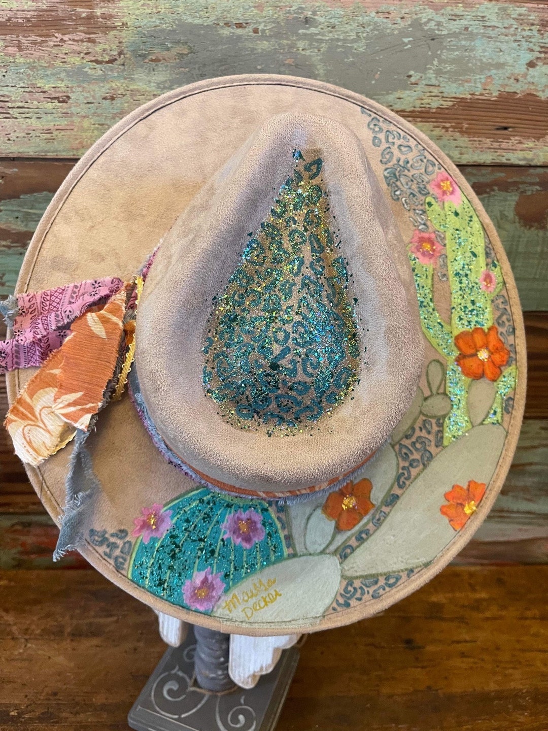 Hand Painted Rancher Style Womens Cowboy Hat - Etsy