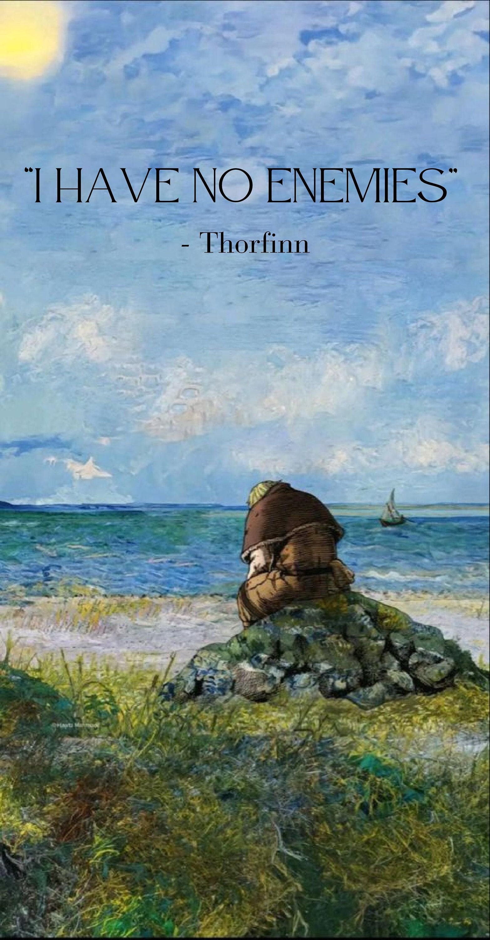 Thorfinn Vinland Saga Poster I Have No Enemies, Digital Wallpaper ...