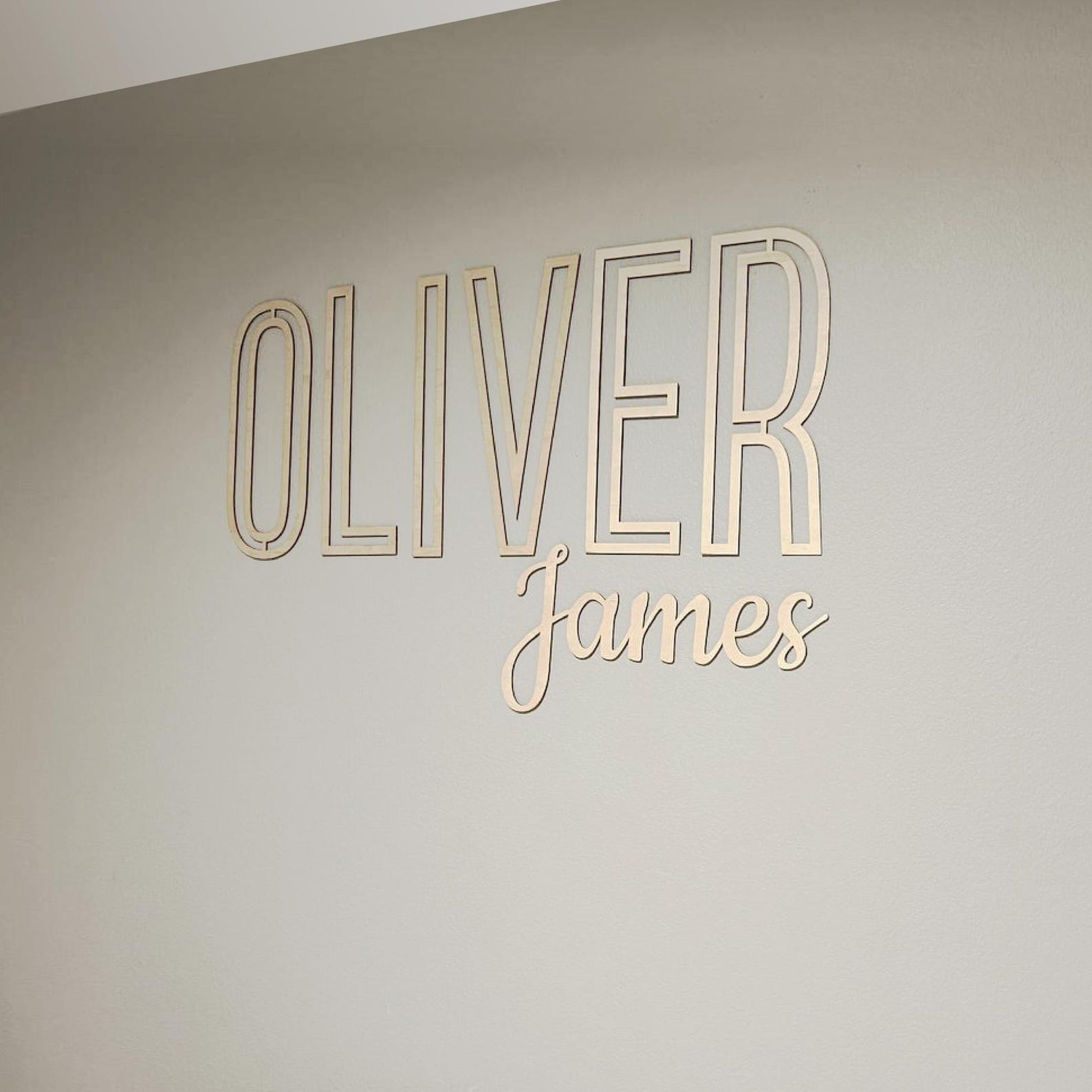 Custom 3D Wood Name Sign: Nursery Decor, Baby Name Plaque - Etsy