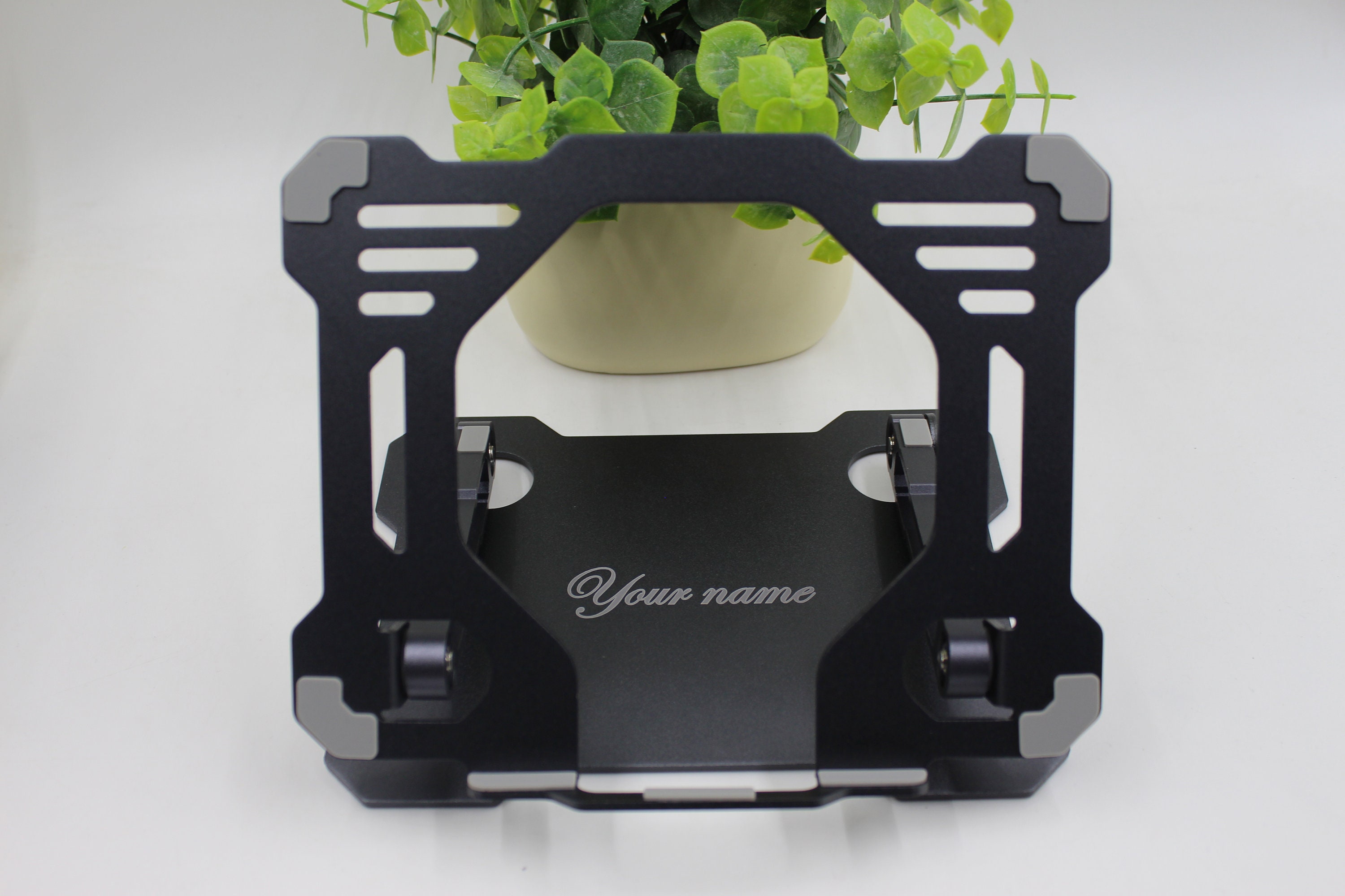 Custom Engraved Tablet Stand Stainless Steel Personalized iPad Holder ...