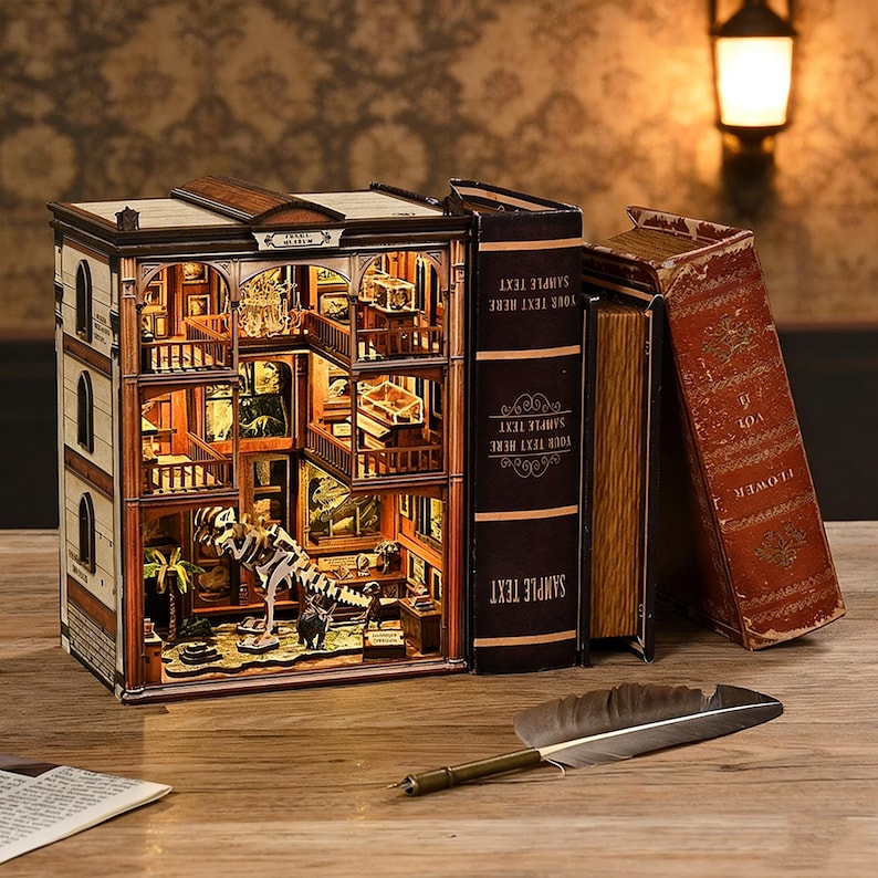 Fossil Museum DIY Book Nook Kit, Gift for Book Lovers - Etsy