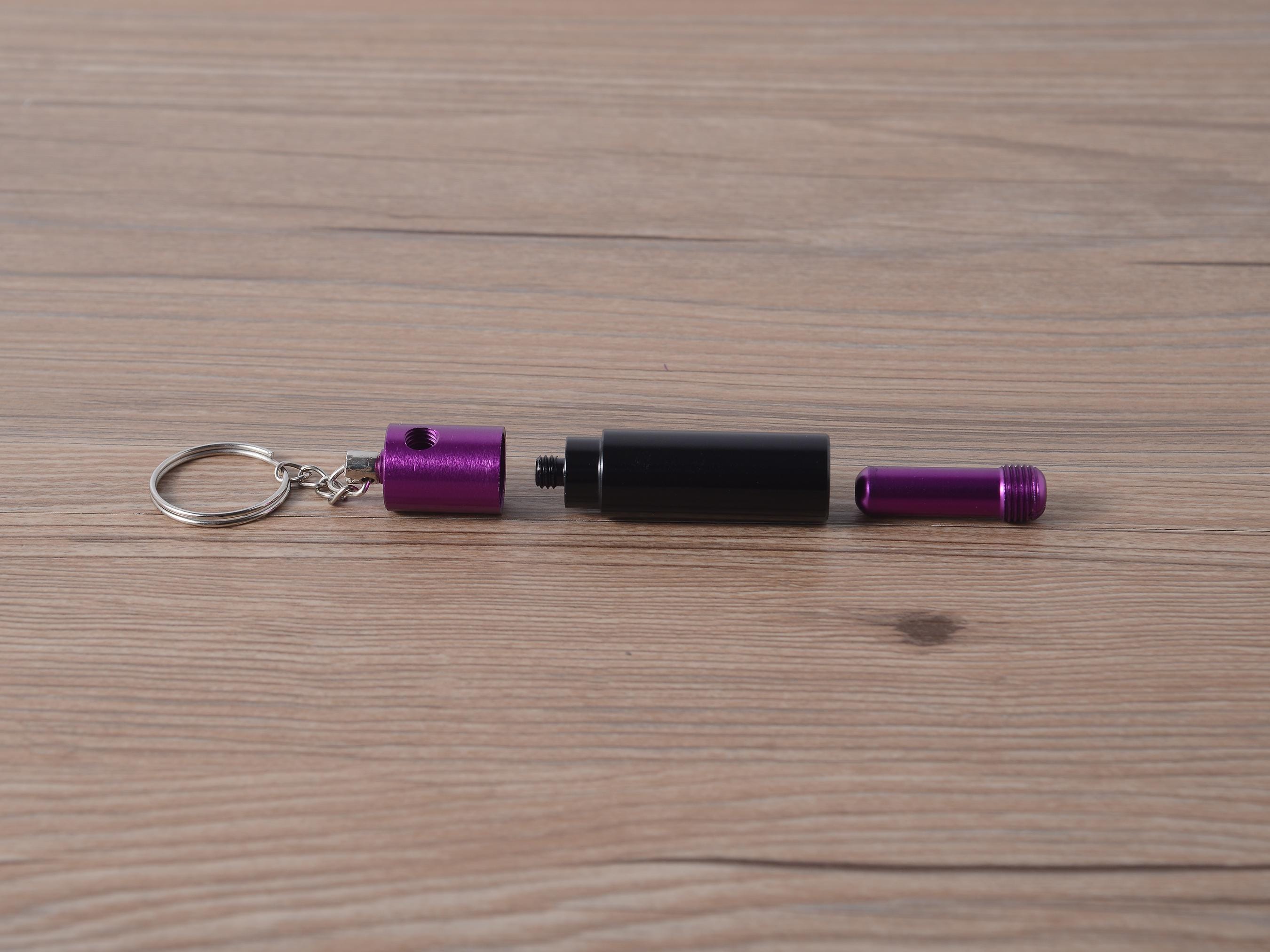 Mini Aluminum Smoking Pipe Keychain - Portable Threaded Lid Design - Etsy