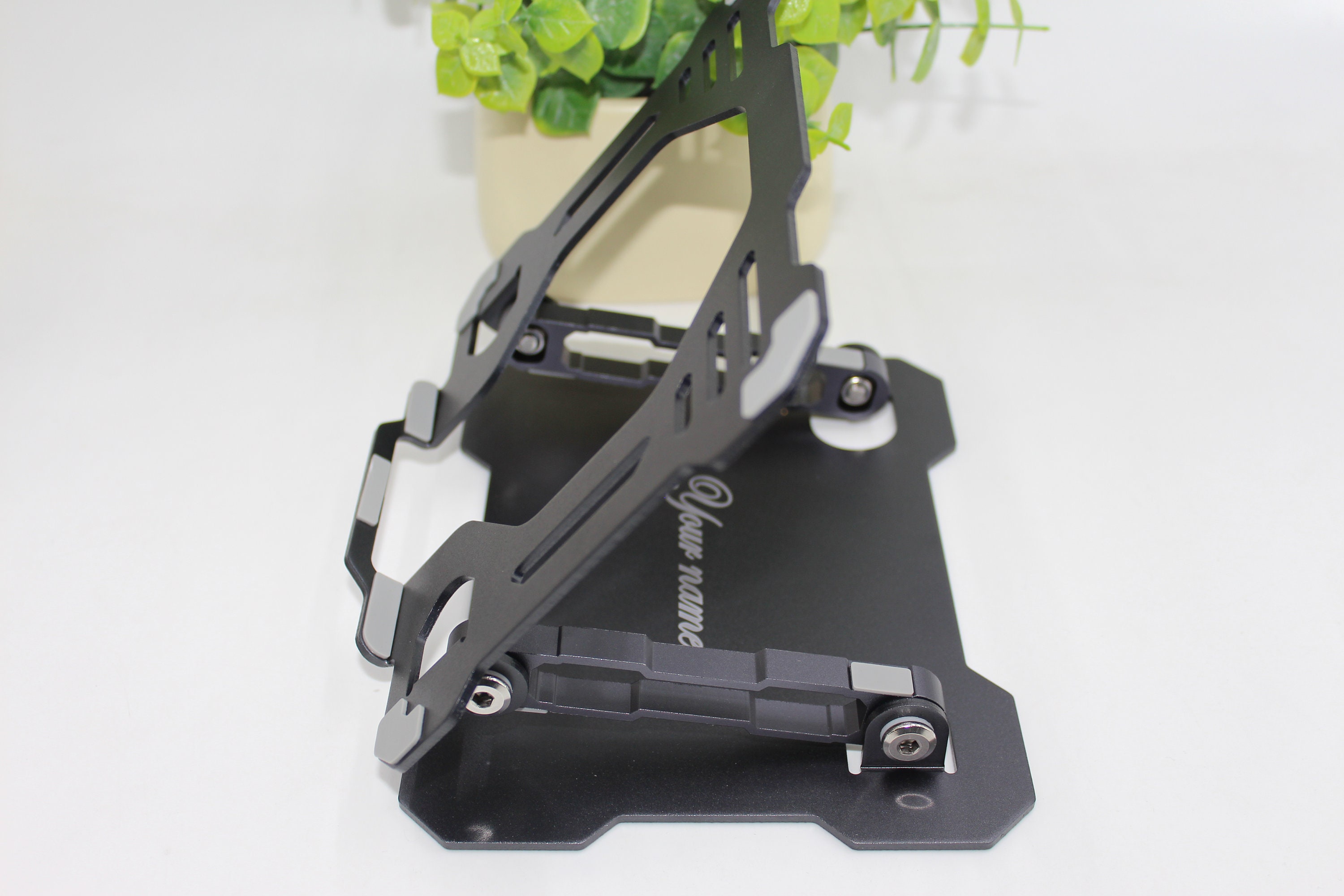 Custom Engraved Tablet Stand Stainless Steel Personalized iPad Holder ...