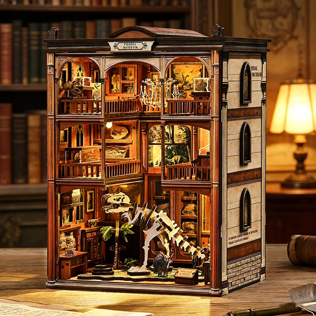 Fossil Museum DIY Book Nook Kit, Gift for Book Lovers - Etsy
