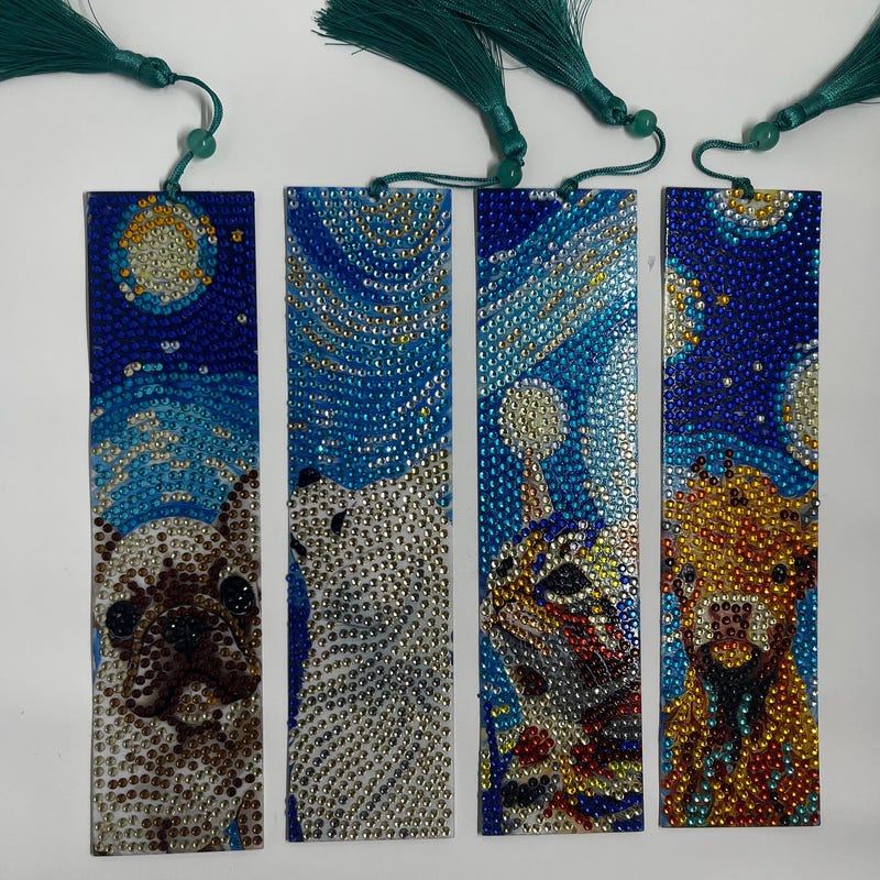 Diamond Art Bookmarks - Etsy