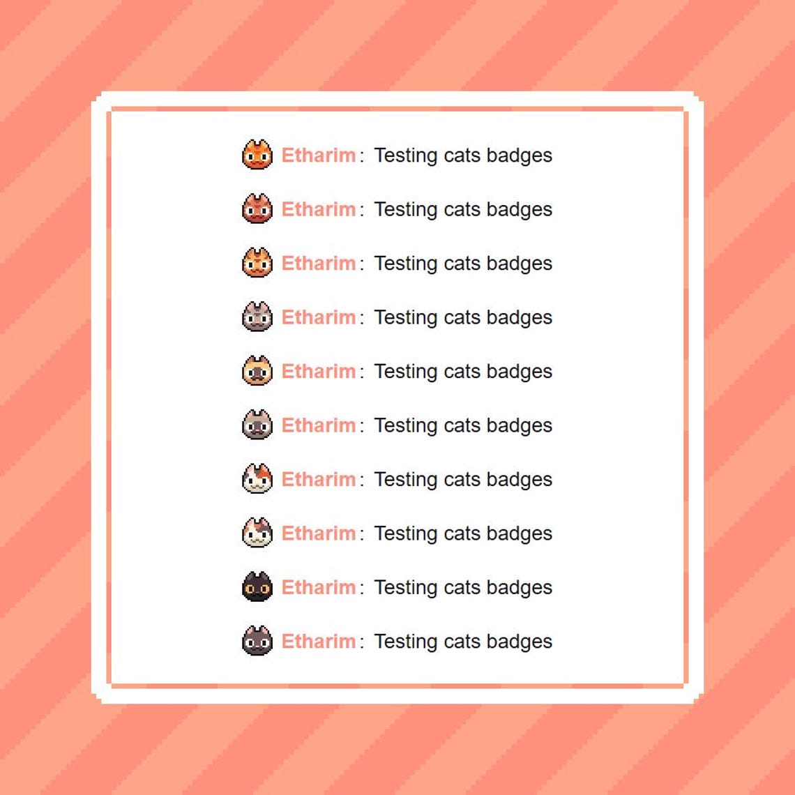 Cat Badges: Pixel Art Assets for Twitch (bundle of 10 Sub Badges) - Etsy