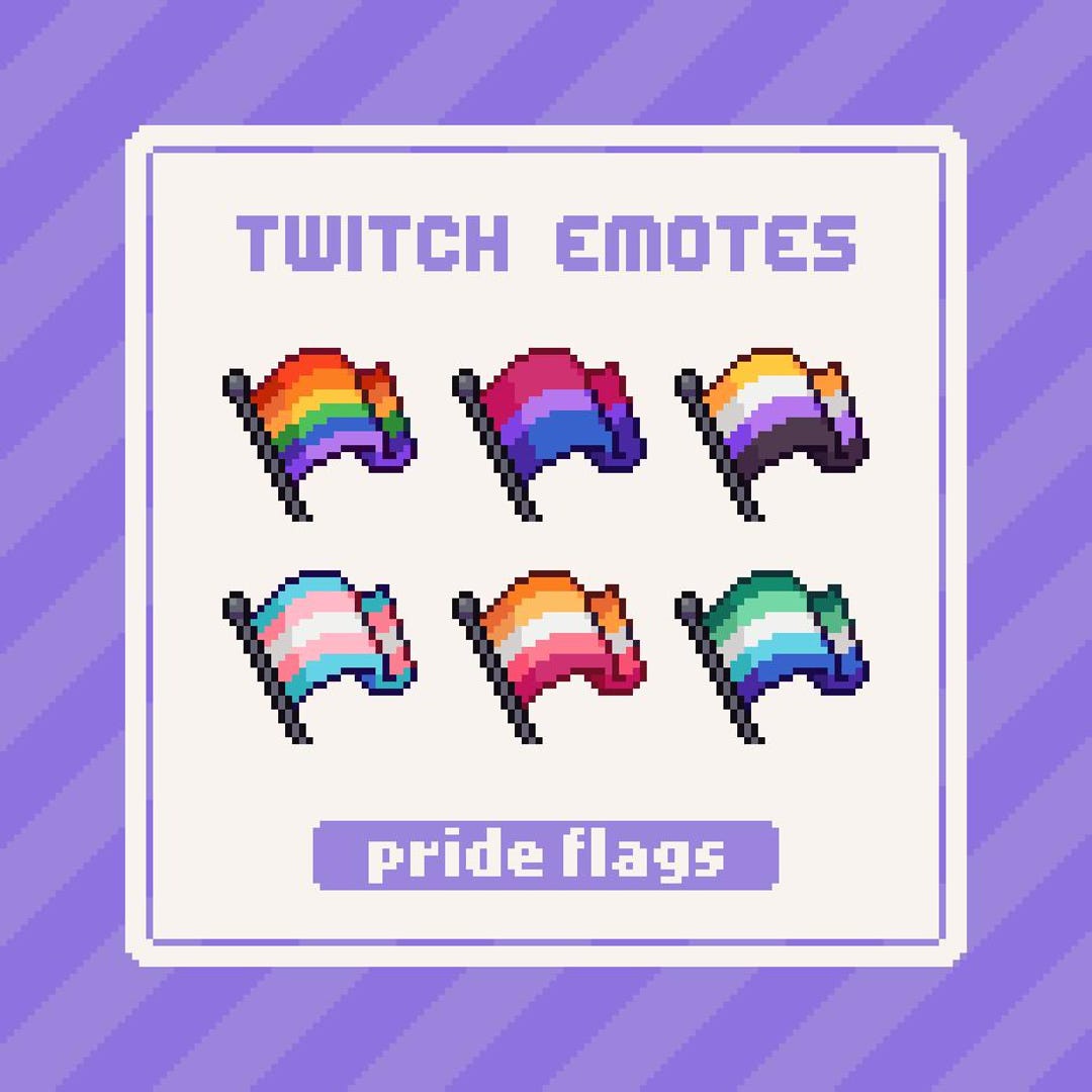 Pride Flags Emotes for Twitch - Etsy