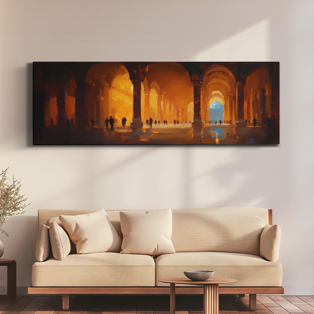 Istanbul Basilica Cistern Turkey Wall Art, Panoramic Canvas Landscape ...