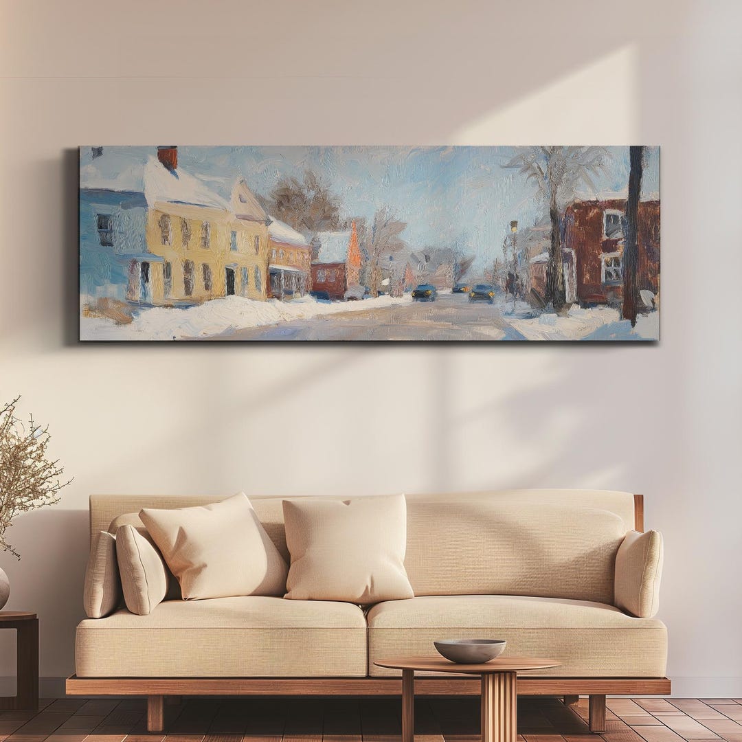 Nashua New Hampshire Wall Art, Panoramic Canvas Landscape, Horizontal ...